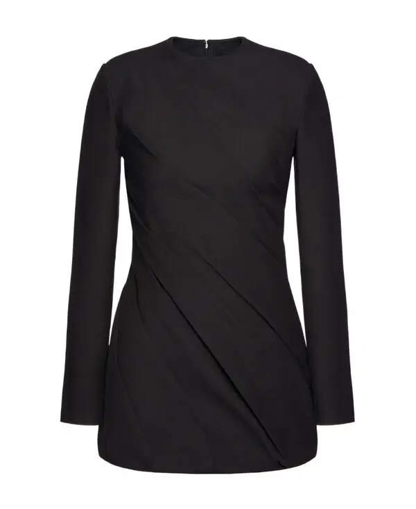 Valentino Garavani Crepe Couture Draped Mini Dress