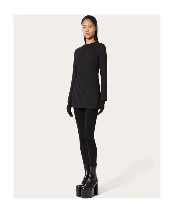 Valentino Garavani Crepe Couture Draped Mini Dress