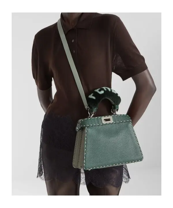 Fendi Peekaboo Iseeu Small Tote Bag - Green