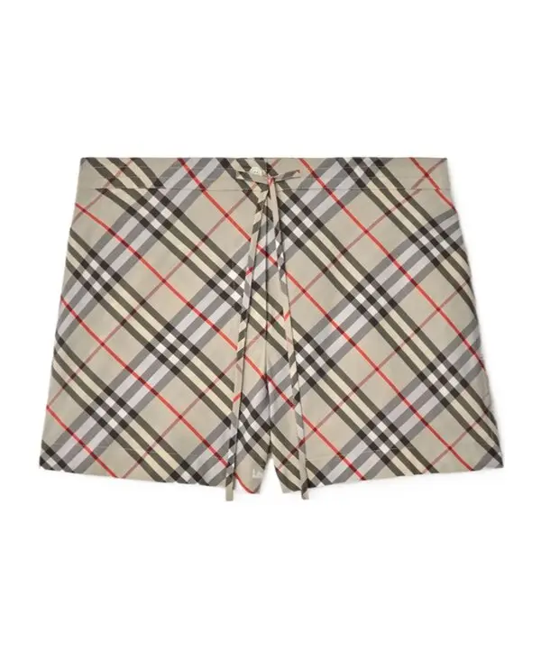 Burberry Checked Drawstring Pyjama Shorts - Chipping