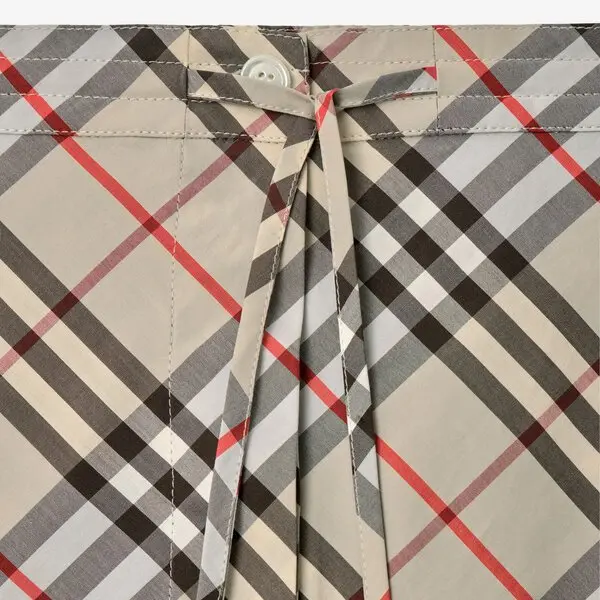 Burberry Checked Drawstring Pyjama Shorts - Chipping