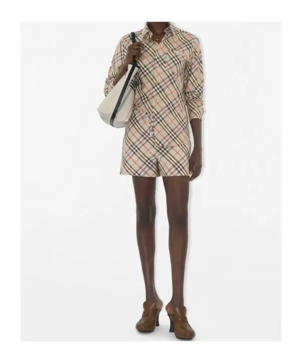 Burberry Checked Drawstring Pyjama Shorts - Chipping