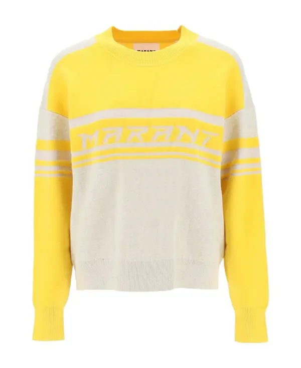 Isabel Marant Étoile Callie Logo Intarsia Crewneck Jumper