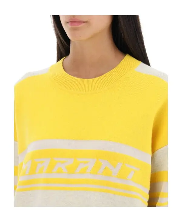Isabel Marant Étoile Callie Logo Intarsia Crewneck Jumper