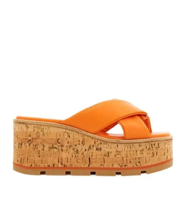 FERRAGAMO Open Toe Platform Wedge Sandals
