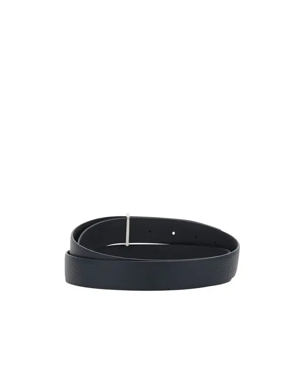 TOM FORD Leather Belt With T Buckle Closure - Blue