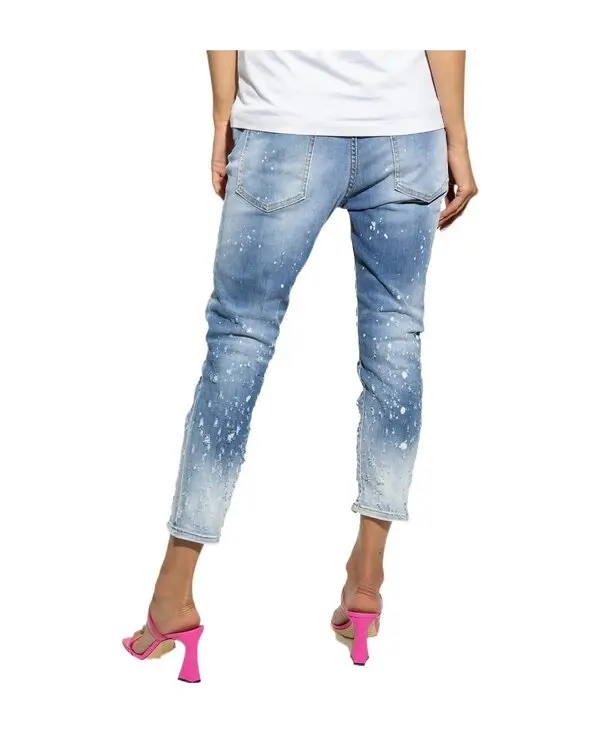 Dsquared2 Low-rise Distressed Skinny Jeans