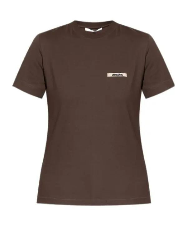Jacquemus The Gros Grain Crewneck T-shirt - Brown