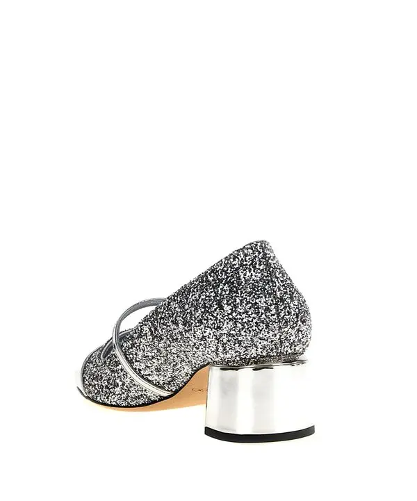 JIMMY CHOO Elisa Glitter Pumps - Gray