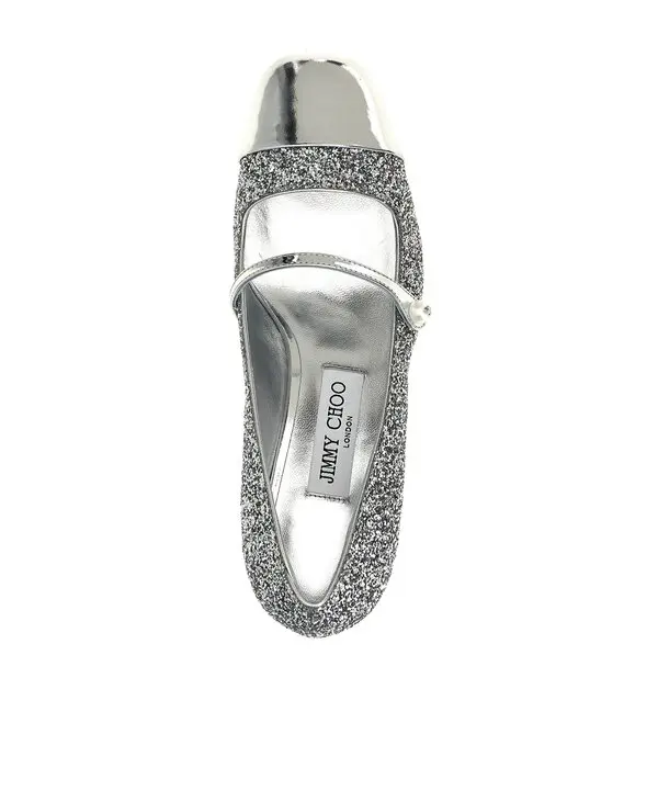 JIMMY CHOO Elisa Glitter Pumps - Gray
