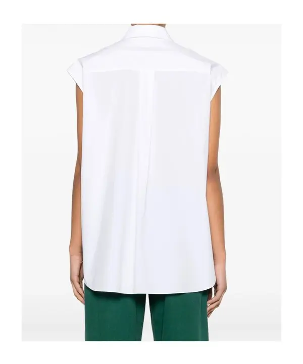 Dorothee Schumacher Sleeveless Collared Blouse With Cutout Detail