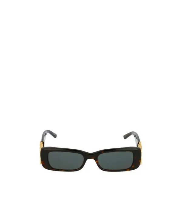 Balenciaga Logo Rectangle Sunglasses - Gray