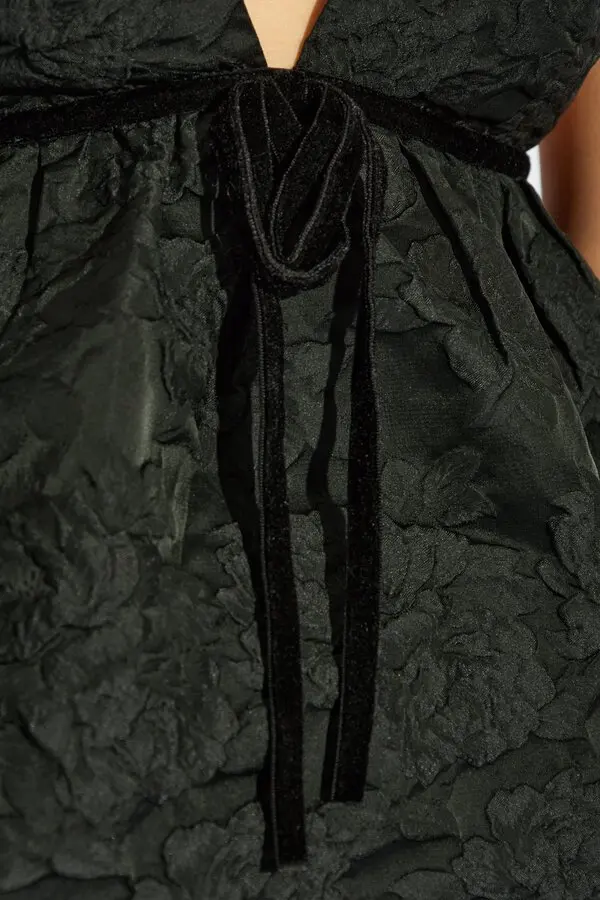GANNI Botanical Jacquard Strap Top