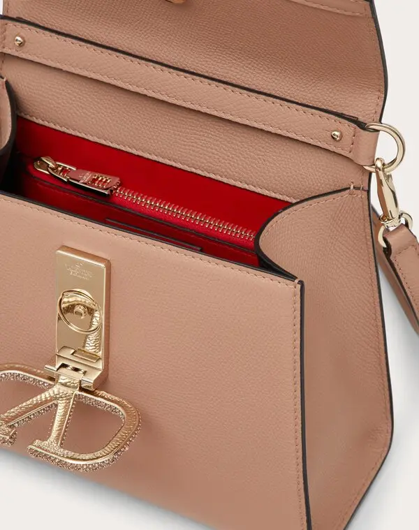 Valentino Garavani Vsling Foldover Top Small Tote Bag