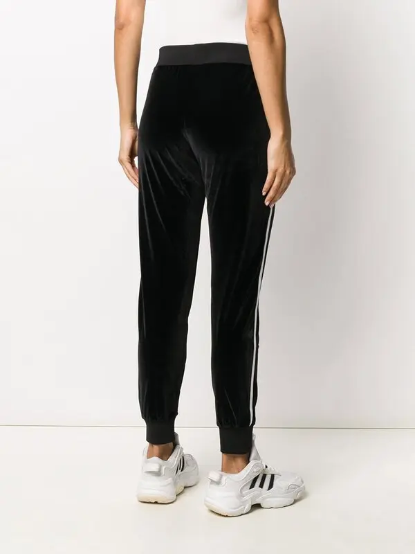 EA7 Logo Decal Velour Track Pants