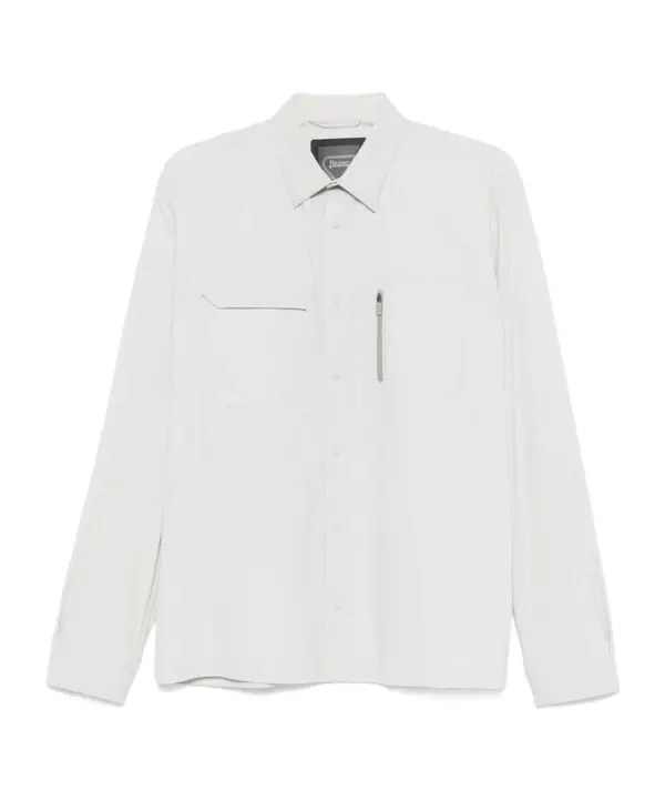 Herno Long Sleeved Shirt With Chest Pockets - Chantilly