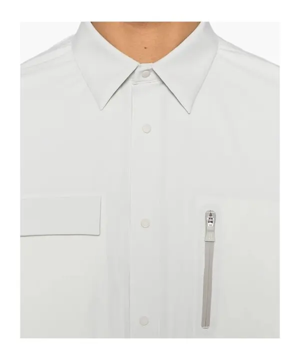 Herno Long Sleeved Shirt With Chest Pockets - Chantilly