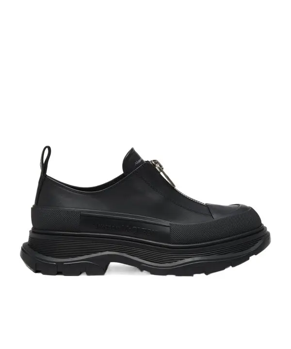 Alexander McQueen Zip Detailed Platform - Black