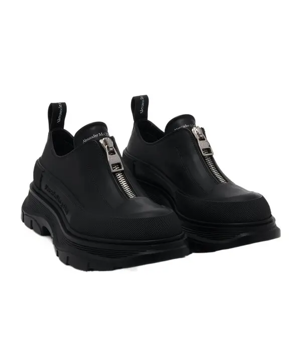 Alexander McQueen Zip Detailed Platform - Black