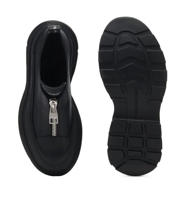 Alexander McQueen Zip Detailed Platform - Black