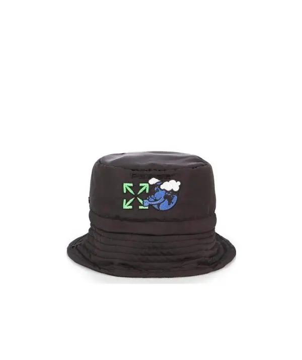 Off-White Embroidered Arrows Bucket Hat - Black