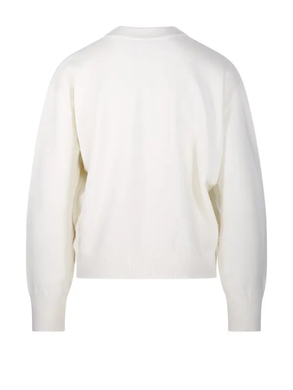 Max Mara Pelago Long-sleeved Knitted Cardigan - White