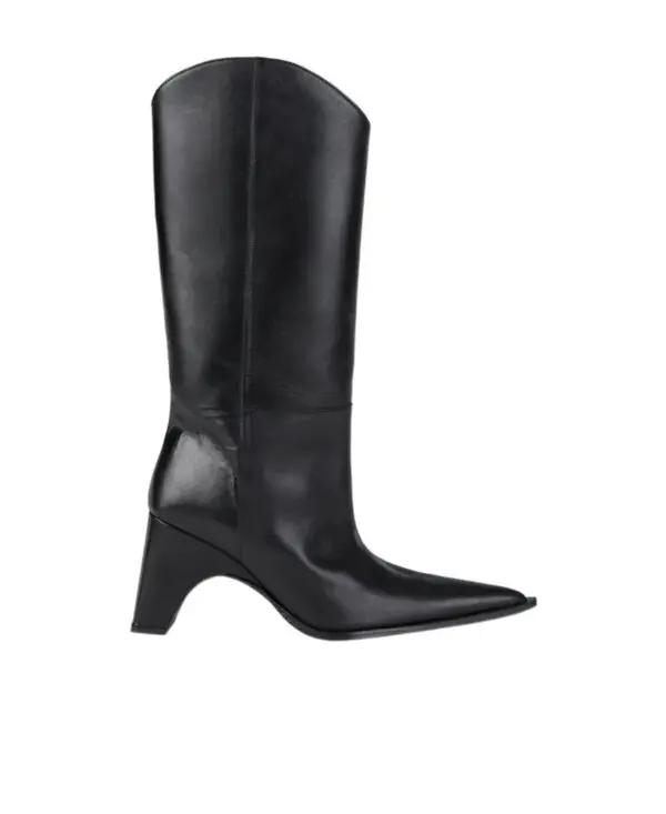 Coperni Leather Pointed Toe Boots - Black