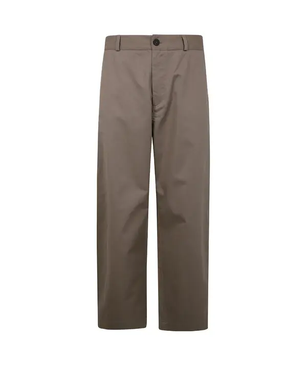 Studio Nicholson Slim-fit Curved Leg Trousers - Green