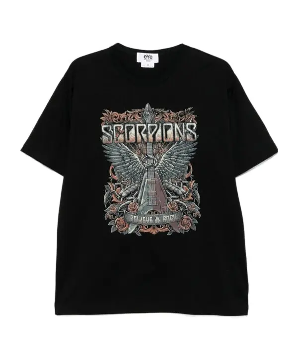 Junya Watanabe Graphic Printed Crewneck T-shirt - Black