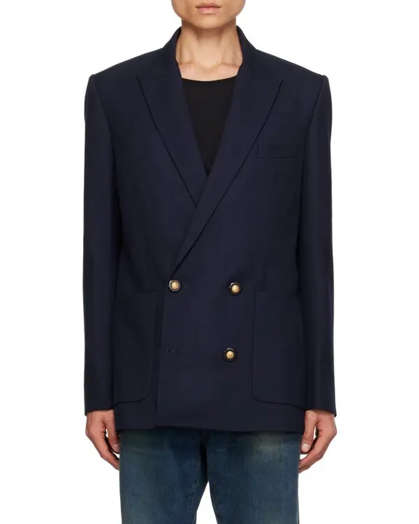Balmain Double-breasted Tailored Blazer - Black