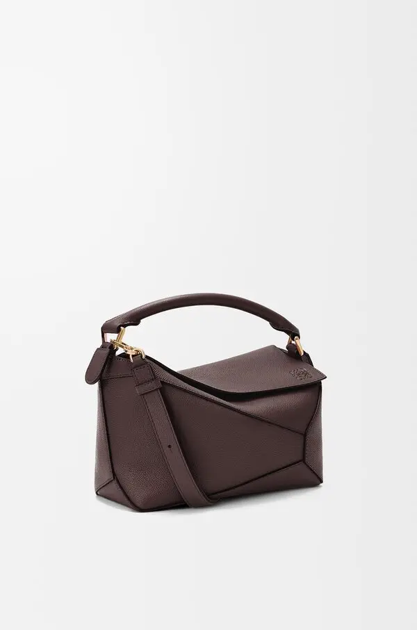 Loewe Small Puzzle Edge Bag - Dark Chestnut