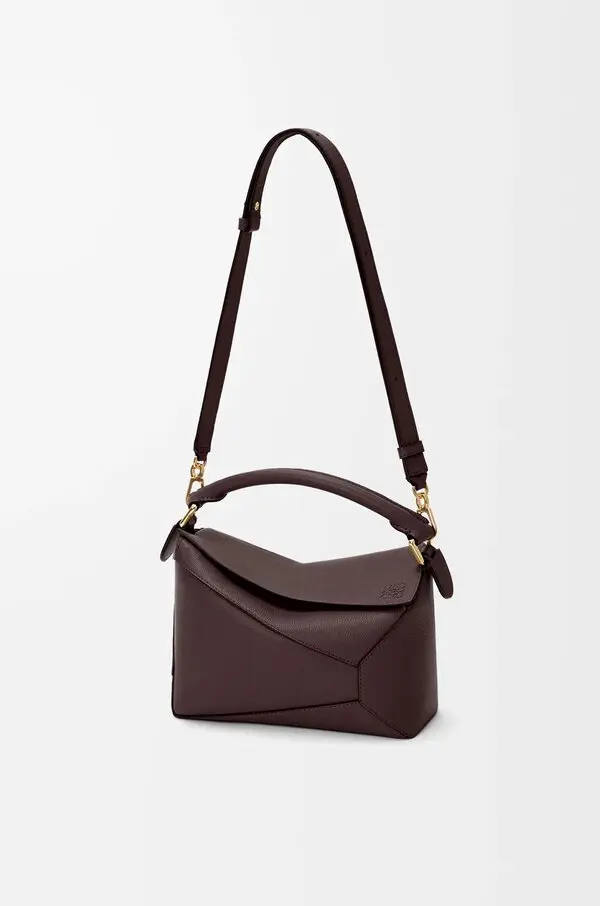 Loewe Small Puzzle Edge Bag - Dark Chestnut