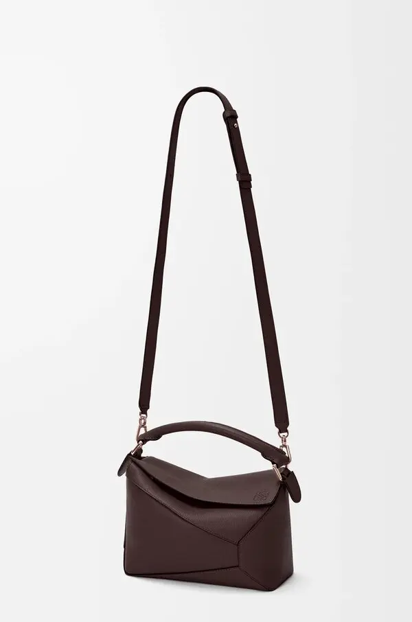 Loewe Small Puzzle Edge Bag - Dark Chestnut