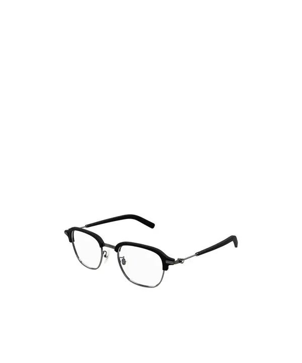 Montblanc Square Frame Eyeglasses - Black/gunmetal