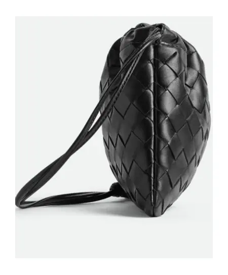 Bottega Veneta Small Woven Leather Drawstring Bag