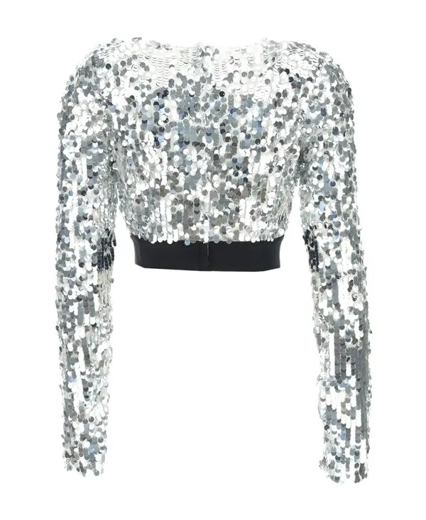 Dolce & Gabbana Sequin Embellished Crewneck Top