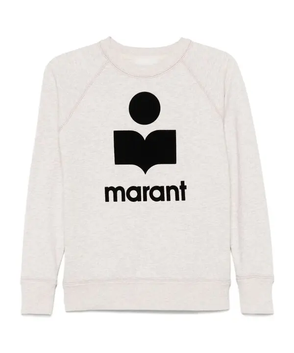 Isabel Marant Étoile Marant" Logo Print Sweatshirt - Light Beige