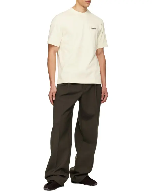 Jacquemus Gros Grain T-shirt - Light Brown