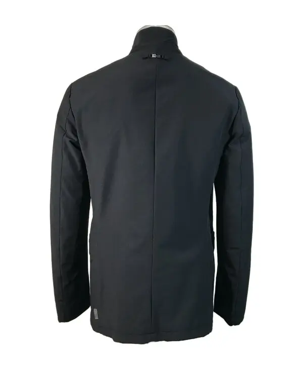 Emporio Armani Logo Detail Stand Collar Jacket
