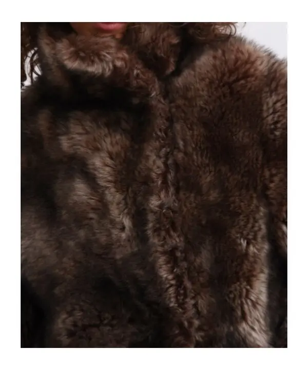 REMAIN BIRGER High-necked Fur Coat