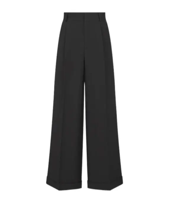 Dior Flared Tailored Trousers - Black
