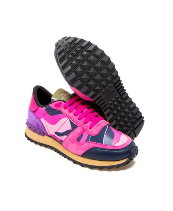 Valentino Garavani Rockrunner Leisure Sports Sneakers - Pink