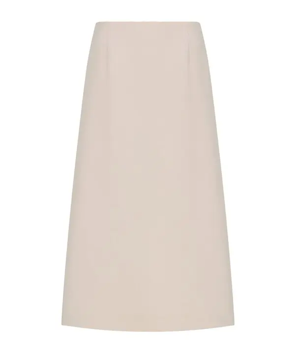 Dior Wool A-line Midi Skirt - No