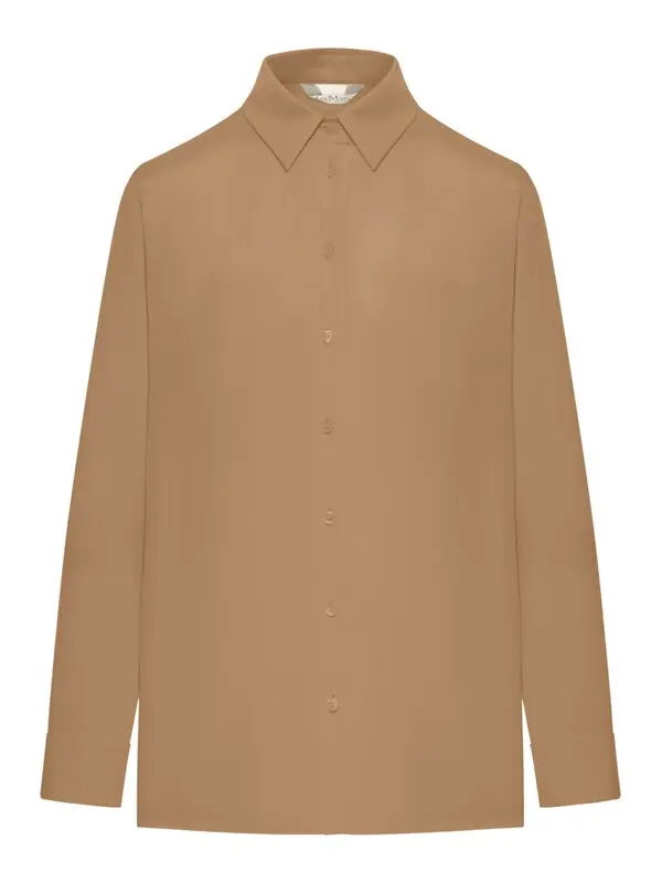 Max Mara Avion Long-sleeved Shirt - Brown