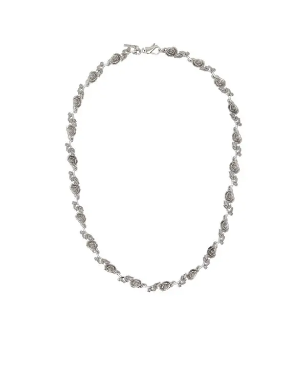 Emanuele Bicocchi Tone Multi-rose Necklace - Silver