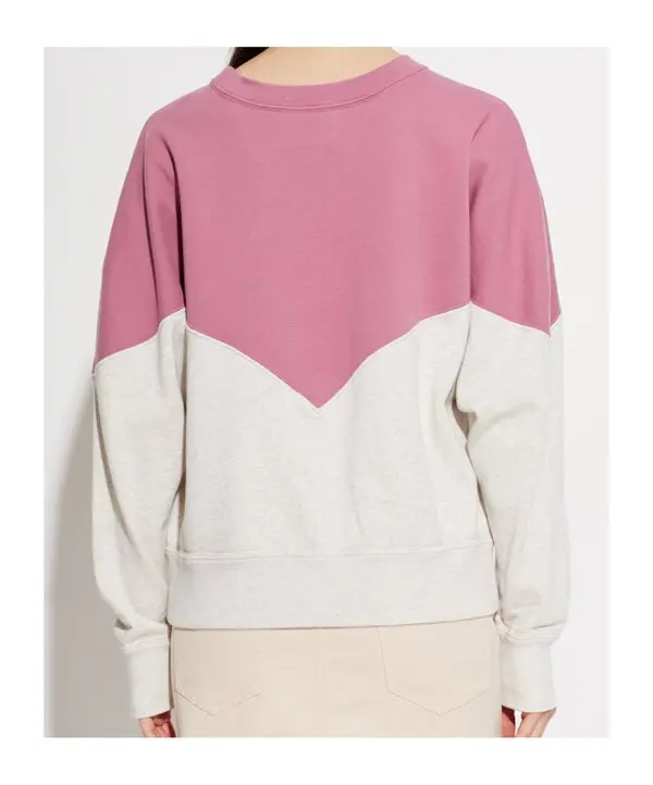 Isabel Marant Étoile Houston Logo Crewneck Sweatshirt - White