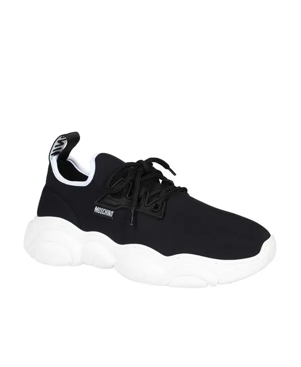 Moschino Lace-up Sneakers - Black