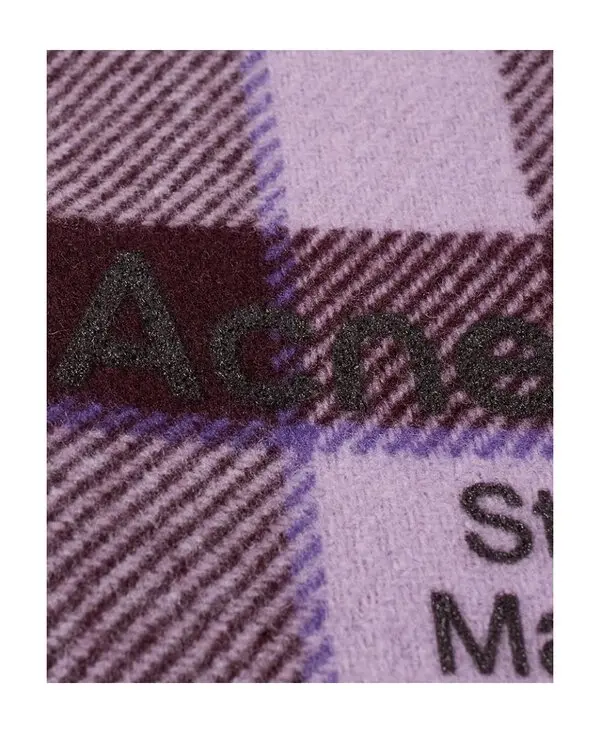 Acne Studios Check-print Wool Scarf