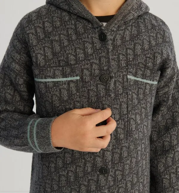 Dior Long-sleeved Cardigan With Hood