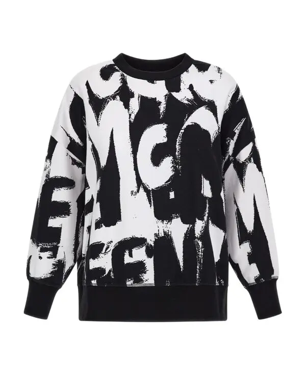Alexander McQueen Graffiti Print Sweatshirt